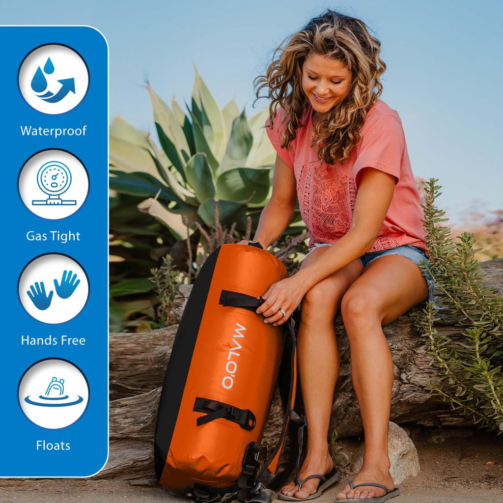 DryPack 60-90 Liter Airtight Waterproof Backpack Duffle – Malo'o Racks